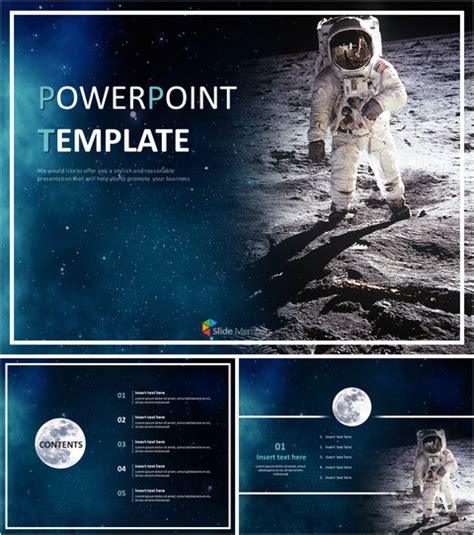 Free PPT Template Astronaut