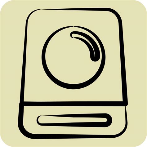 Icon Dvd Suitable For Computer Components Symbol Hand Drawn Style Simple Design Editable