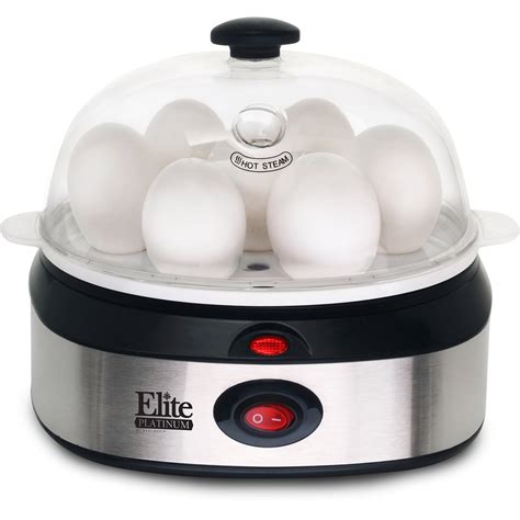Maxi Matic Elite Platinum 7 Egg Electric Egg Cooker Stainless Steel