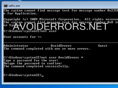 How To Reset Windows 7 Login Password Avoiderrors