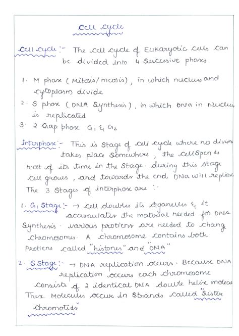 SOLUTION Cell Cycle Studypool