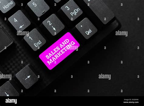 Writing Displaying Text Sales And Marketing Business Idea Promotion
