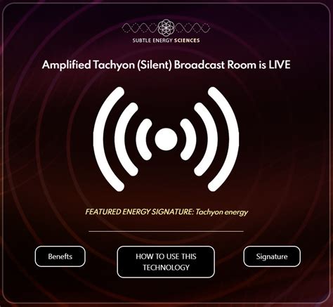 Amplified Tachyon Energy Products Tachyon Healing