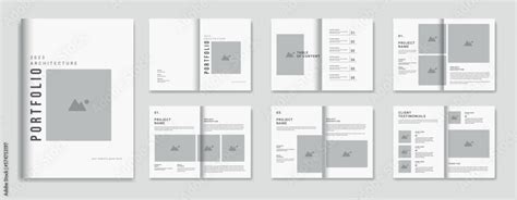 Architecture Portfolio Design Template Modern Architecture Portfolio Design A4 Standard Size