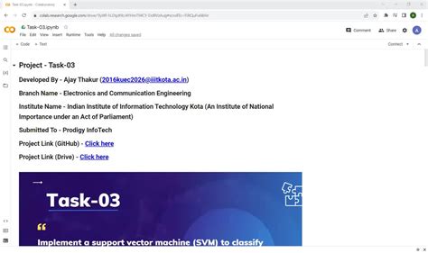 Ajay Thakur On Linkedin Prodigyinfotech Machinelearninginternship Internship Intern