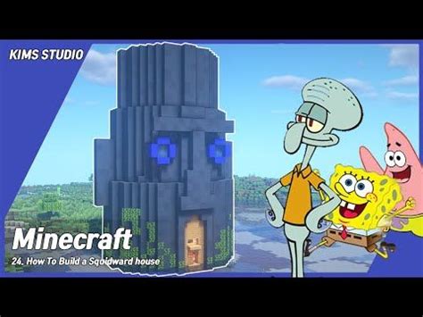 Best 12 Minecraft Tutorial How To Build A Squidward House Animation