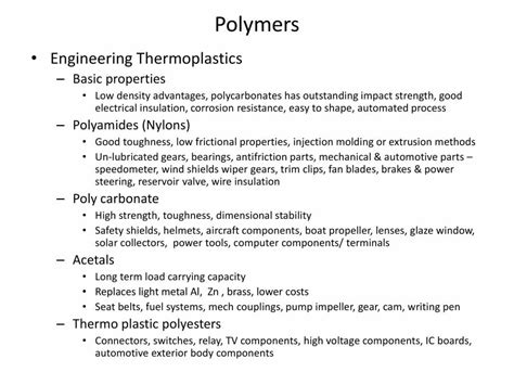 Polymers Material Science For Engineering Powerpoint Slides Learnpick India