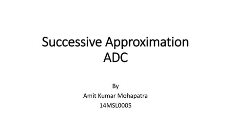 Successive Approximation Pptx Digital Audio Computer Software And