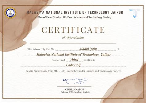 siddhi jain on linkedin codegolf sphinx2024 mnitjaipur achievement