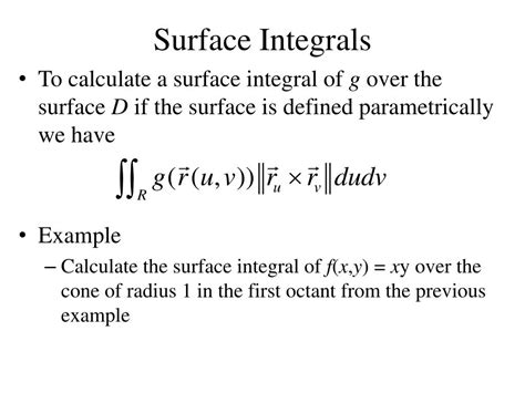Ppt Surface Area And Surface Integrals Powerpoint Presentation Free Download Id 1981598