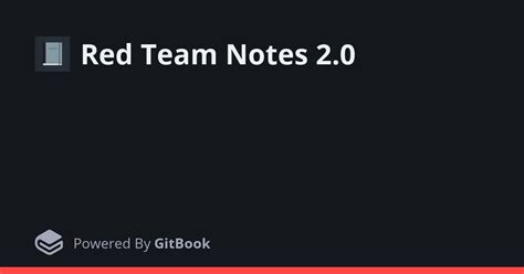 Red Team Notes 20 Rblueteamsec
