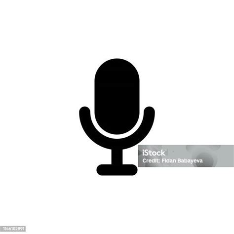 마이크 모양 아이콘입니다 기호와 기호는 웹 로고 모바일 앱 Ui Ux에 사용할 수 있습니다 0명에 대한 스톡 벡터 아트 및 기타 이미지 Istock