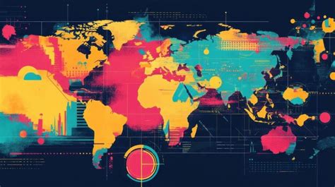 Global Network Abstract Premium Ai Generated Image