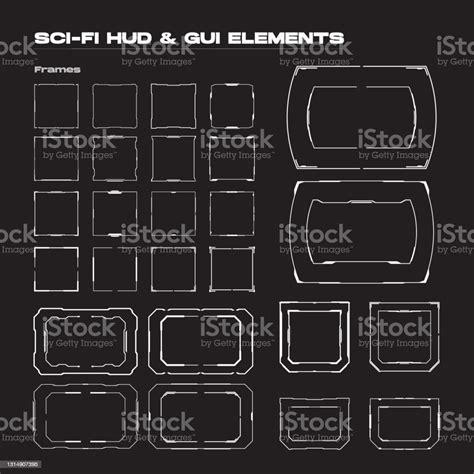 추상적 미래 공상 과학 개념 사용자 인터페이스 Hud 선형 테크노 미래 벡터 그래픽 요소의 벡터 세트입니다 디자인 요소에 대한 스톡 벡터 아트 및 기타 이미지 Istock