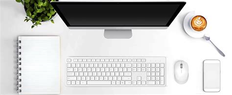 Leadsail White Wireless Keyboard And Mouse Combo Full Sized Ergonomic Computer