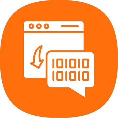 Binary Code Glyph Curve Icon Design 43835042 Vector Art At Vecteezy