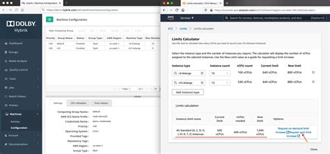 Amazon Service Limits Hybrik Tutorials