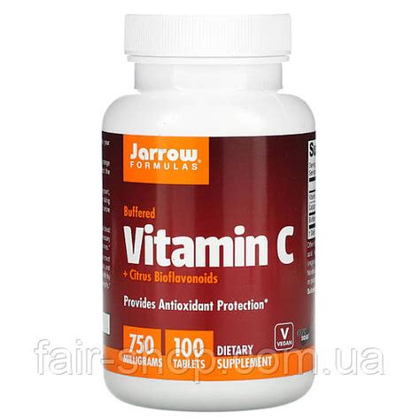 Препарат с витамином С Jarrow Formulas Буферизованный витамин C биофлавоноиды цитрусовых 750