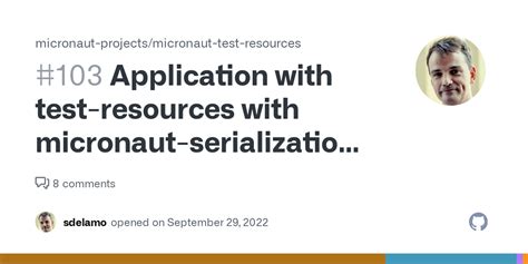 Application With Test Resources With Micronaut Serialization Fails