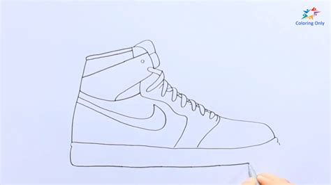 How To Draw A Jordan Shoe