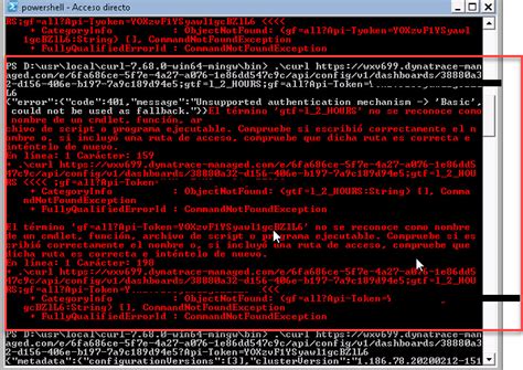 Solved Unsupported Authentication Mechanism Error Dynatrace Community