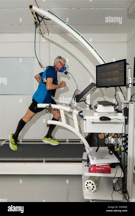 Maximal Oxygen Consumption Determined For An Athlete Middle Aged Man