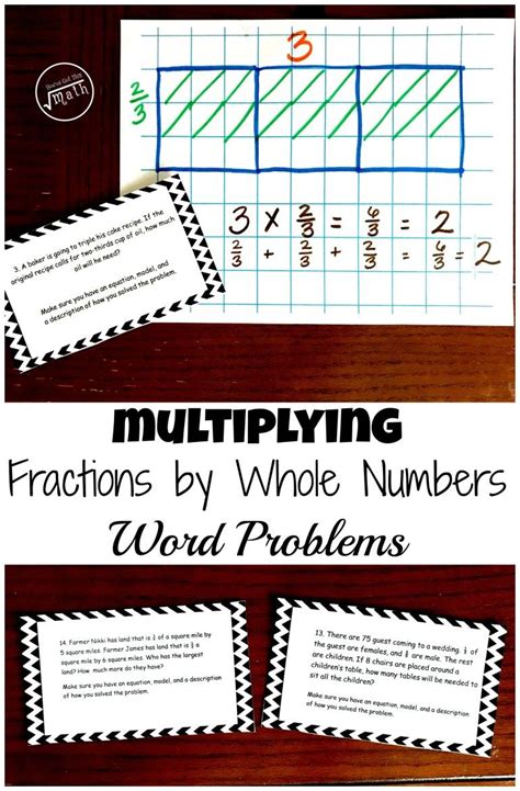 Multiplying Fractions By Whole Numbers Word Problems Game