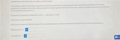 Solved Use StatKey Or Other Technology To Generate A Chegg
