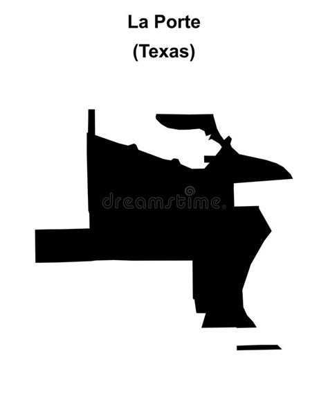 La Porte Outline Map Stock Vector Illustration Of Outline 357646608