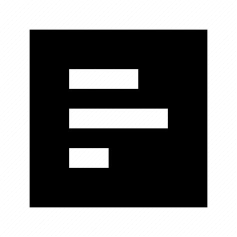 Data Chart Graph Statistics Analysis Horizontal Bar Icon