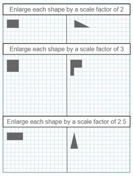 Scale Factor Enlargement And Reduction Practice By Kizmet TPT