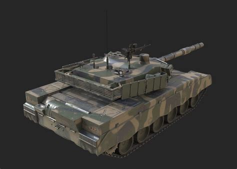 3d Model 4 Coatings Of Vt1a Vt 1a Mbt2000 Al Khalid Main Battle Tank Vr