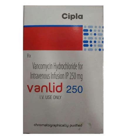 Vanlid Vancomycin 250 Mg Tablets At Rs 1367box Vancomycin Injection