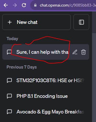 Sidebar No Longer Summarises The Conversation Bugs OpenAI Developer Forum