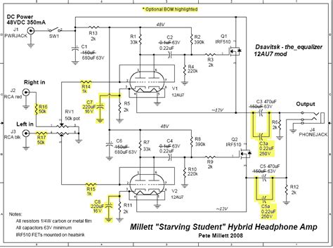 12au7 Tube Preamp Schematic