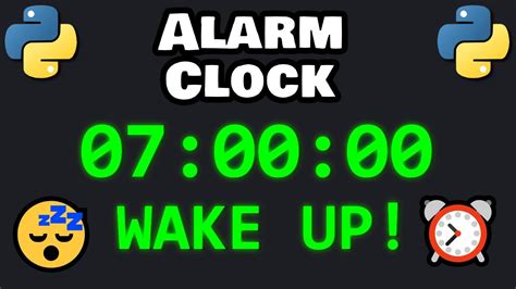 Lets Code An Alarm Clock In Python ⏰ Youtube