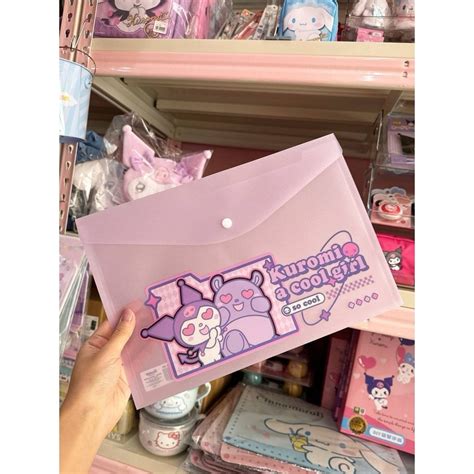 Kuromi A4 Button Click File Folder Shopee Malaysia