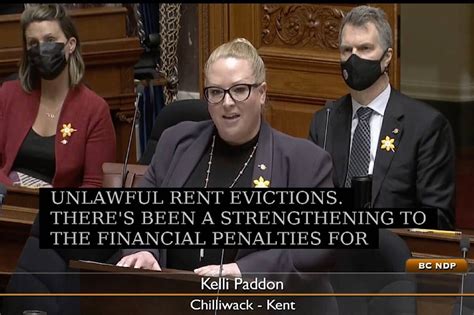 Video Chilliwack Kent Mla Kelli Paddon Tackles Rent Relief From