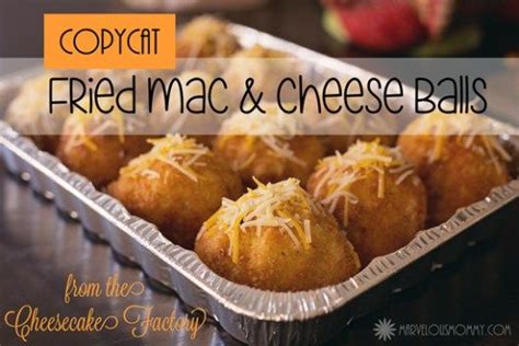 Copycat Cheesecake Factory Mac And Cheese Balls Wordkop