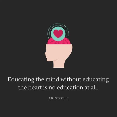Educating The Mind Without Educating The Heart Is No Education At All — Aristotle Middle