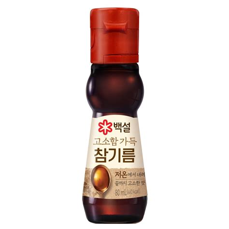 백설 고소함가득참기름 80ml 병 믿고 사는 즐거움 Ssg Com