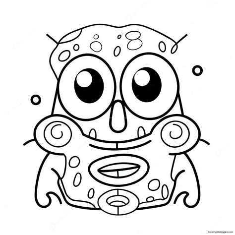 Spongebob Face Coloring Pages