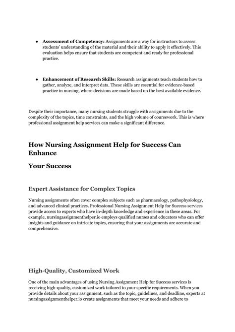 Nursing Assignment Helper For Successpdf