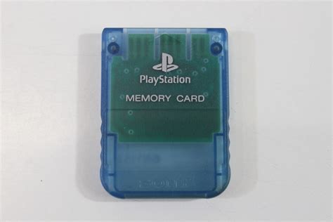 Official SONY PlayStation 1 OEM Memory Card Clear Blue For PS1 Console B SONY PlayStation 1