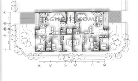 طراحی پلان آپارتمان دوبلکس طراحی معماری