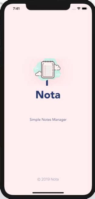 Github Tahamahmoud Notaapp Notaapp Is A Simple Task Application For Ios