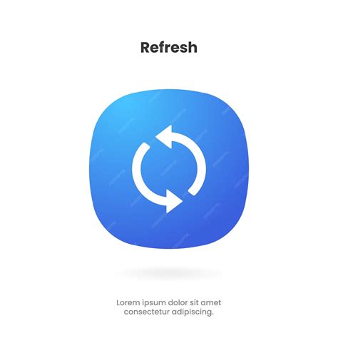 Premium Vector 3d Synchronize Sync Rotate Swap Repeat Reset Refresh