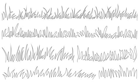 Grass Line Vector Art Icons And Graphics For Free Download