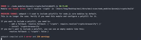 the `react javascript` project has a problem import `cosmjs` · issue