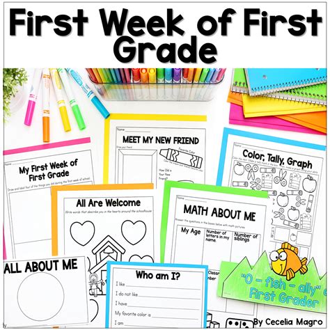 Back To School Activities First Week Of School First Grade First Week